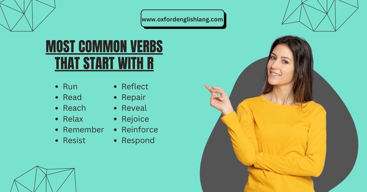 110+ Commonly Used Verbs That Start With R - Oxford English