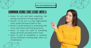 200+ Commonly Used Verbs That Start With S - Oxford English