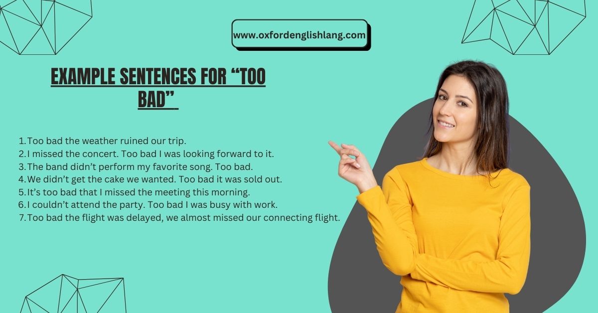Confused by 'Too Bad' or 'To Bad'? Find Out Now! - Oxford English