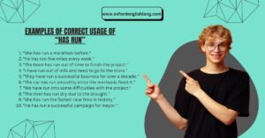 Has Ran or Has Run? which one is actually correct - Oxford English