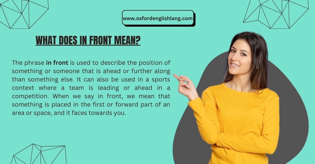 Infront or In Front: Don’t Let This Error Slip - Oxford English